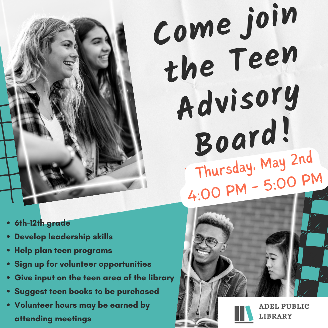 Tween/Teen Programs :: Adel Public Library